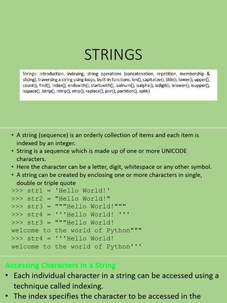 Strings | PDF