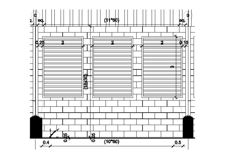 Wall Cladding at Axis (1, C&D) | PDF