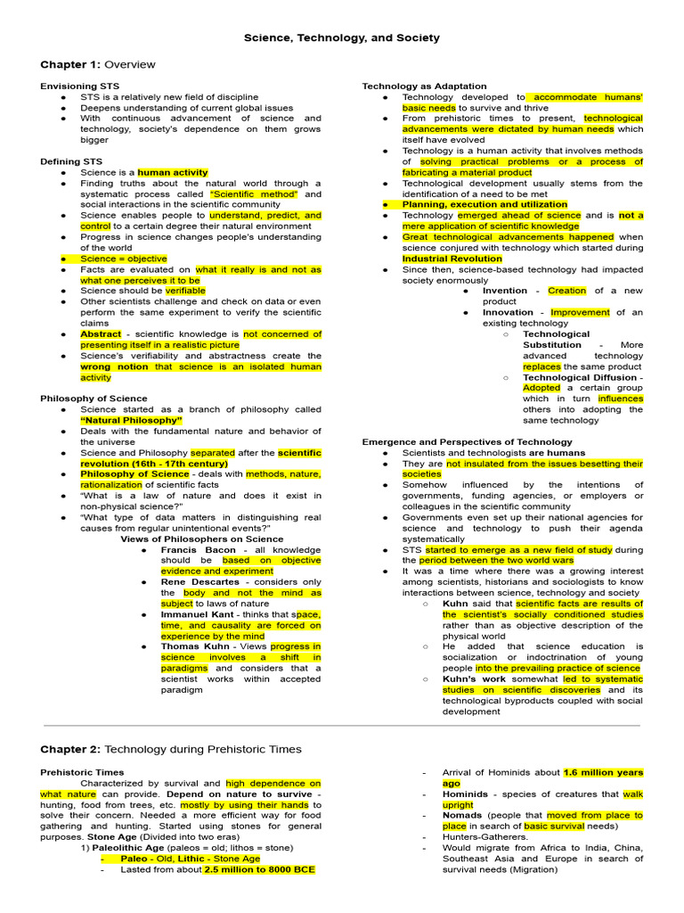 STS_ Chapter 1-2 | PDF