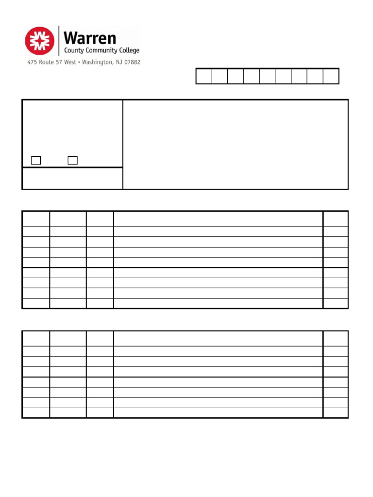 Add Drop Form | PDF