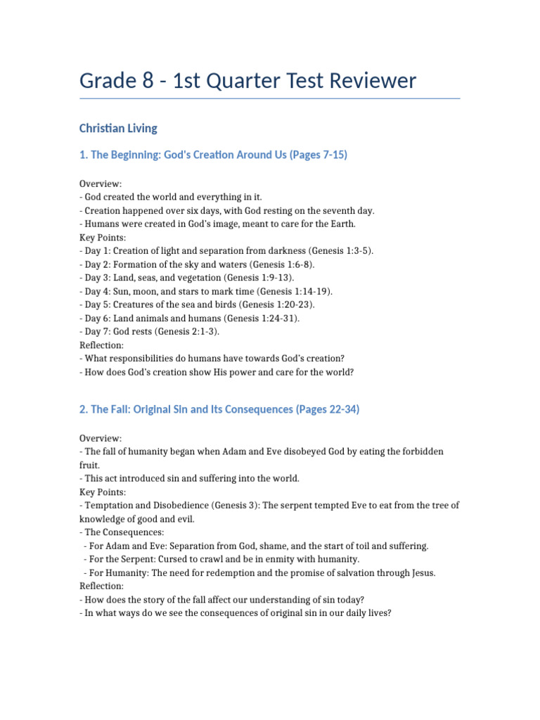 Grade 8 Reviewer | PDF