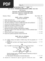 BEC503 Digital Communication Model Paper | PDF | Telecommunications ...