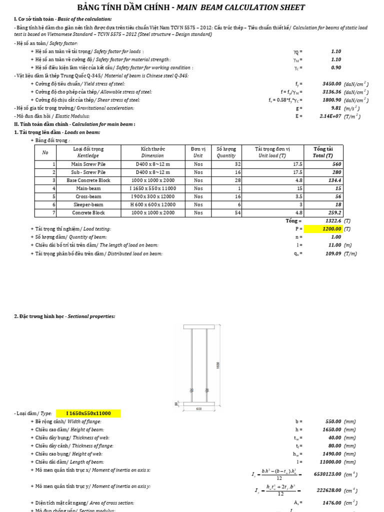 TOA - Beam Calculation Sheet (KDC UPDATED 11092024) - MAIN BEAM | PDF ...