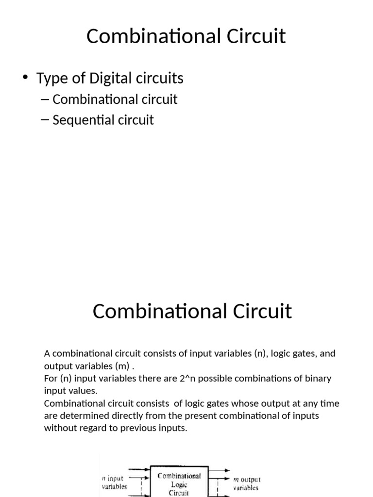 Combinational Circuit CH 4 | PDF