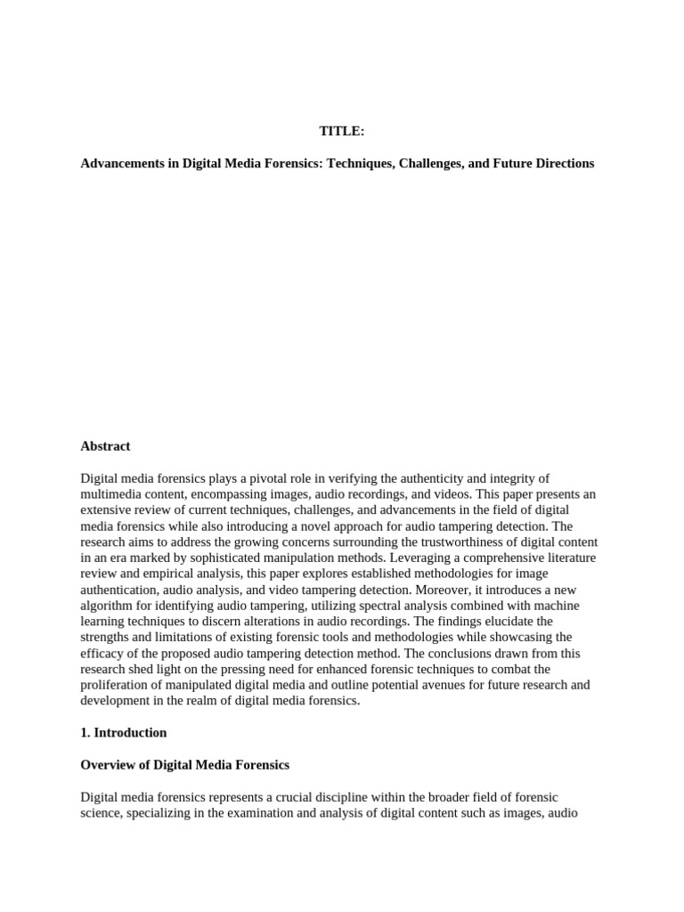 Forensics Paper | PDF