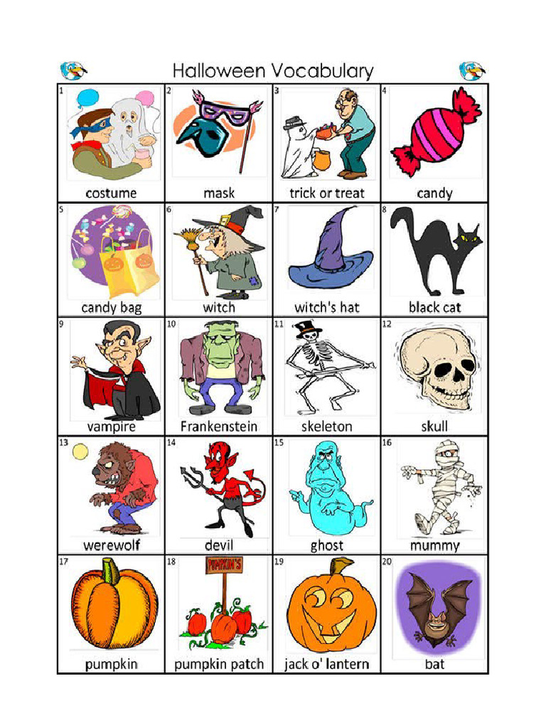 VOCABULARIO HALLOWEEN | PDF