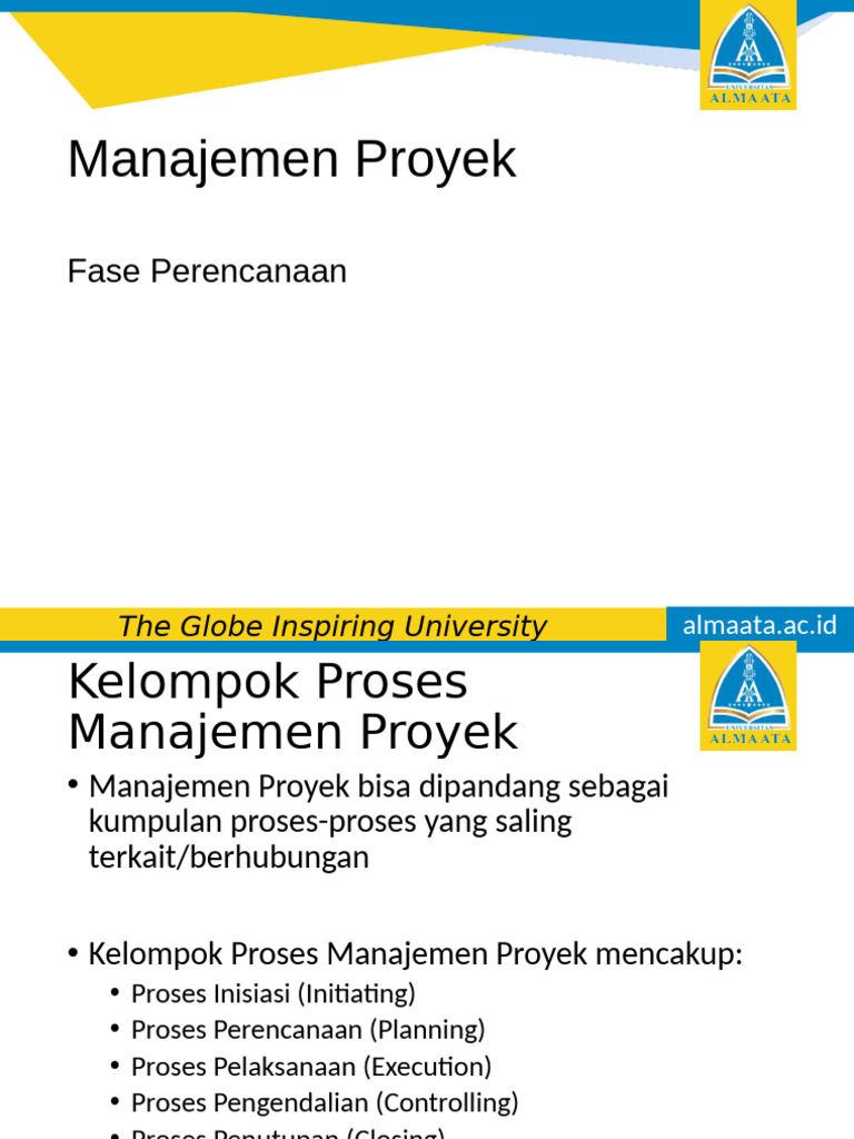 Fase Perencanaan Proyek | PDF