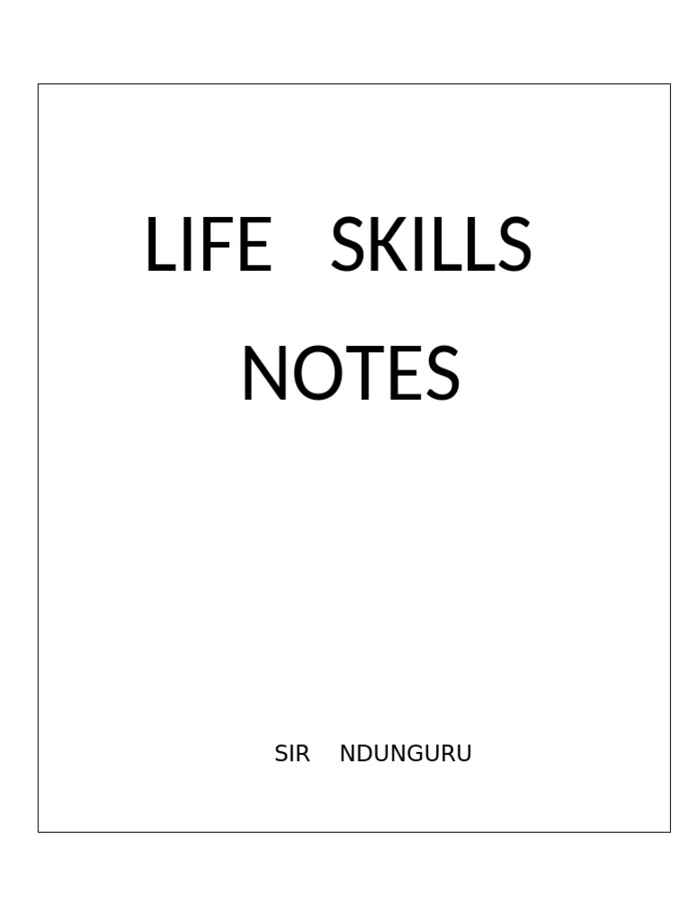 LIFE SKILLS | PDF