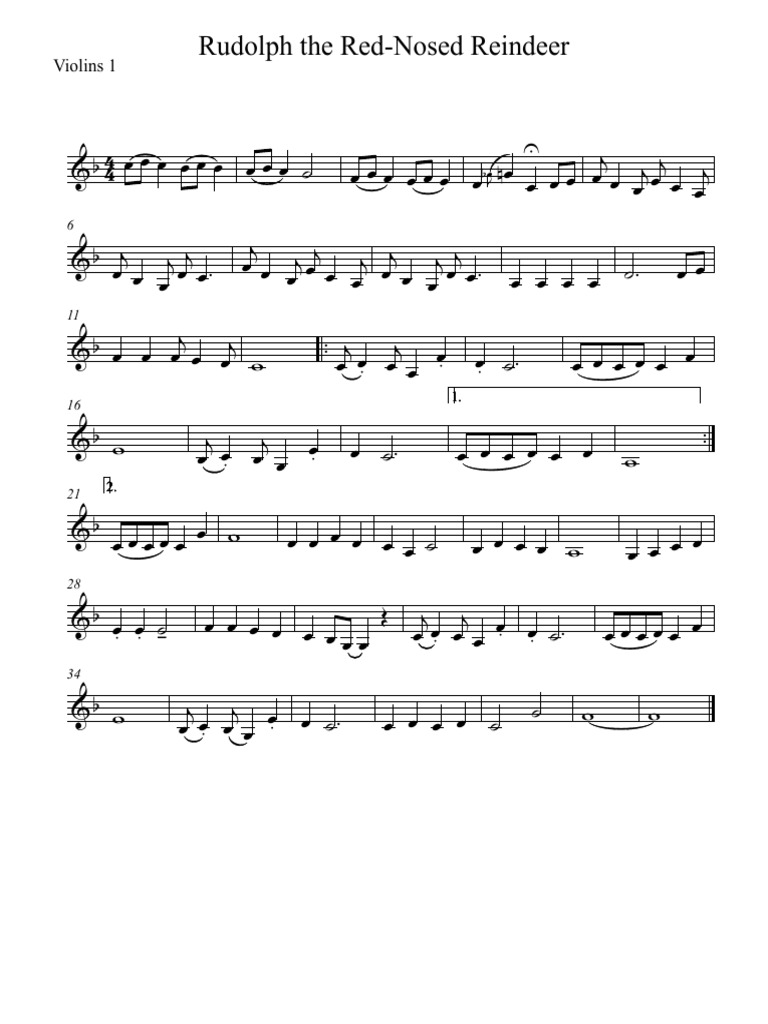 Rudolph The Red-Nosed Reindeer - Parts | PDF