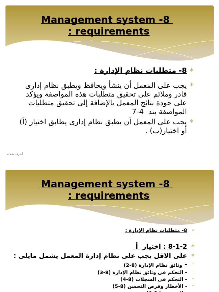 8 - Management System Requirements | PDF
