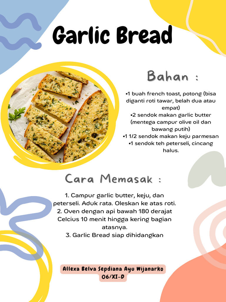 Menu Appetizer, Main Course, Dessert | PDF