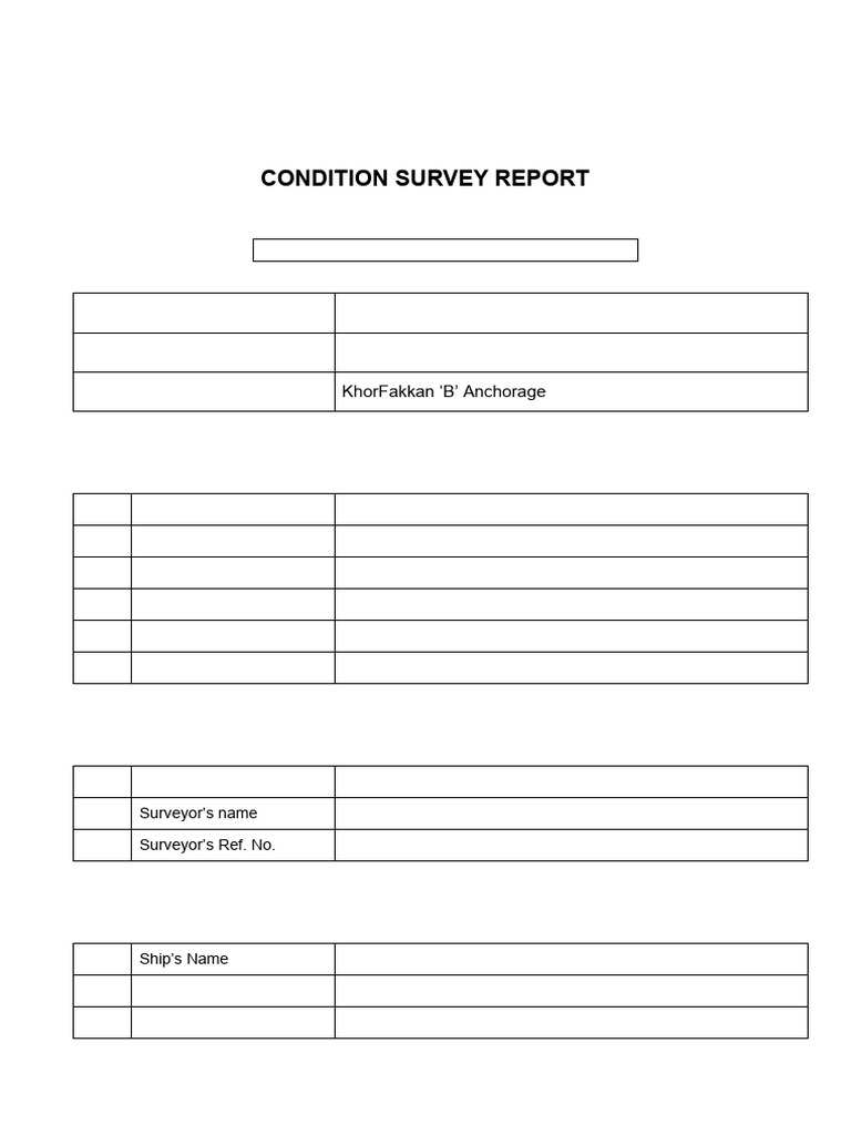 Al Bahriah - Condition Survey Report - 2023 | PDF