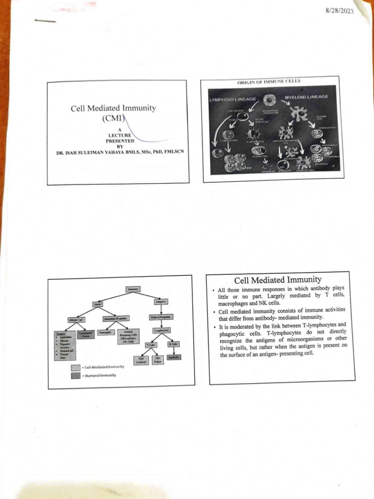 Cell mediated immunity | PDF