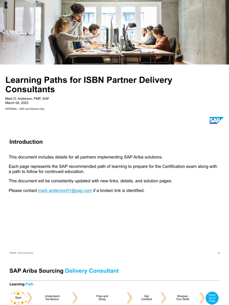 Learning Paths For SAP Ariba Partner Consultants v2 2023 | PDF