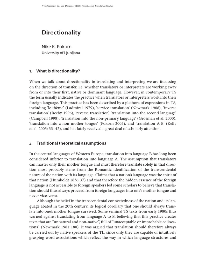 Directionality | PDF