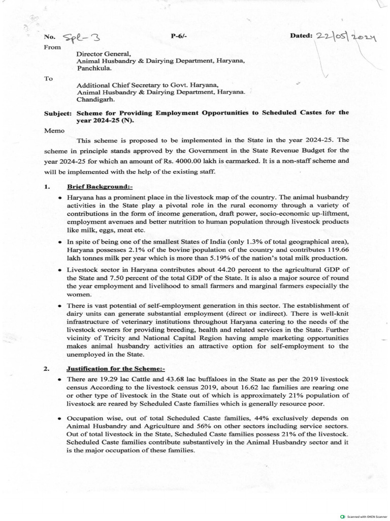 SCSP Scheme 2024-25 | PDF