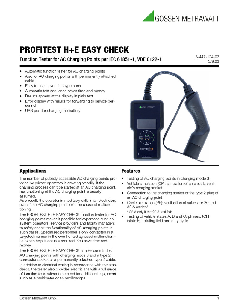Profitest He Easycheck DB - GB | PDF