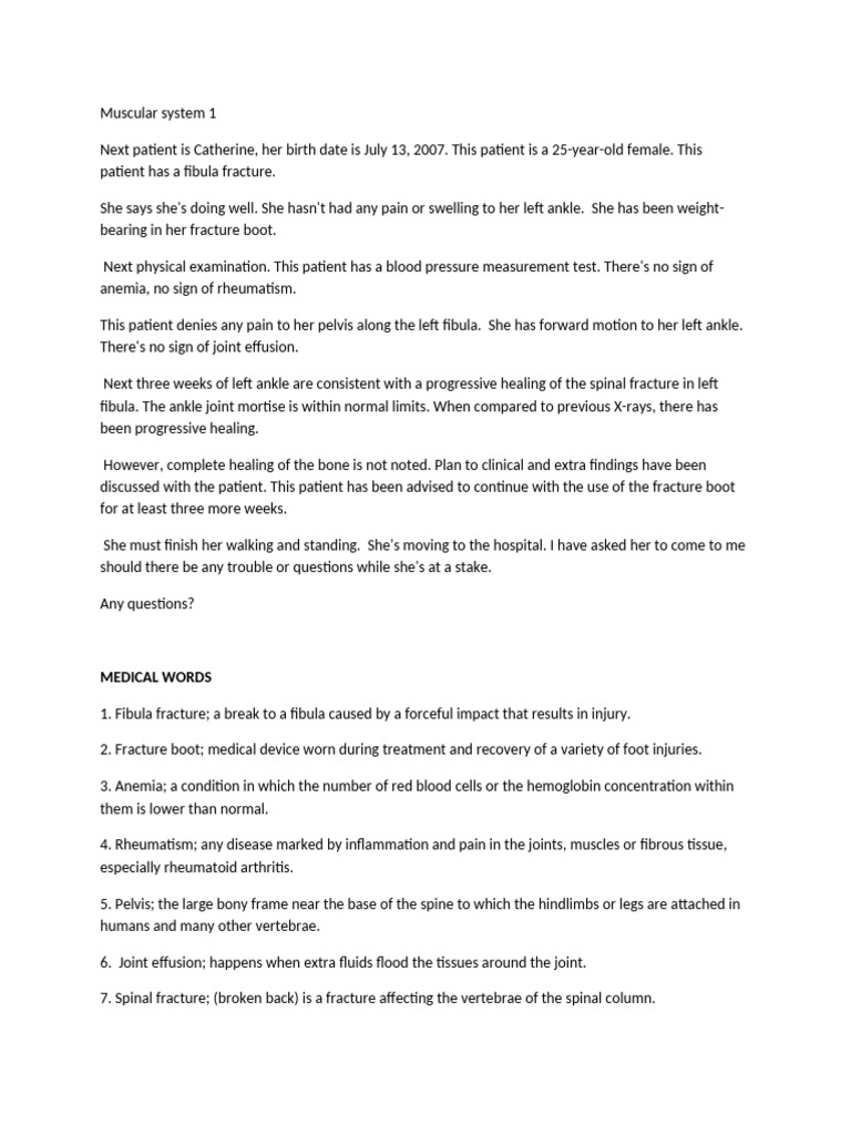 Muscular System 1 | PDF