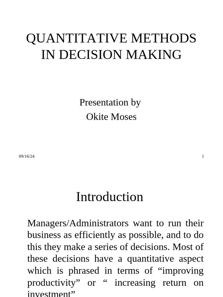 Introduction To QM | PDF