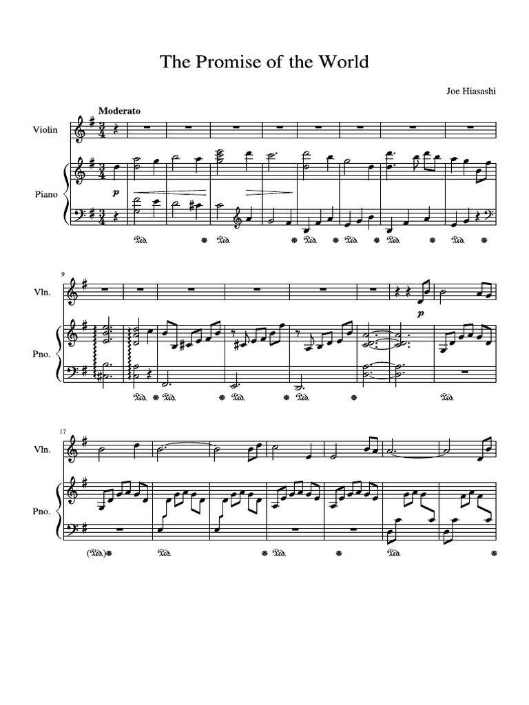 The Promise of the World (Howl's Moving Castle) | PDF