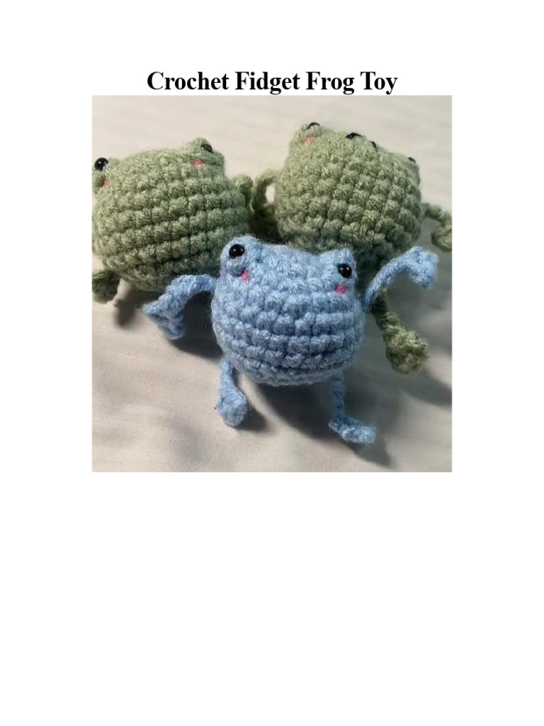 Crochet-Fidget-Frog-Toy | PDF