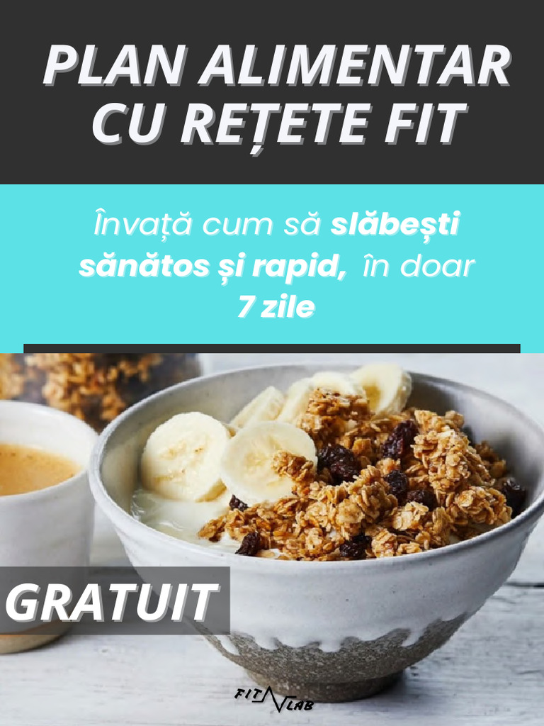 FitLab Plan Alimentar Cu Retete Fit Gratuit | PDF
