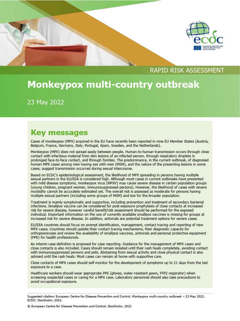 Monkeypox Multi Country Outbreak | PDF