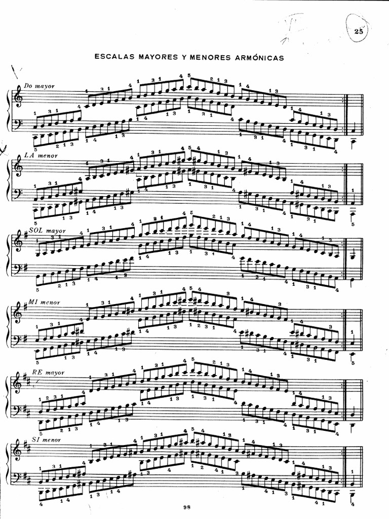 ESCALAS Y ARPEGIOS EN TODOS LOS TONOS | PDF