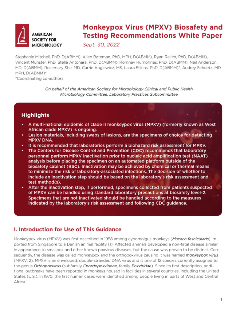 Monkeypox_White_Paper_FINAL | PDF