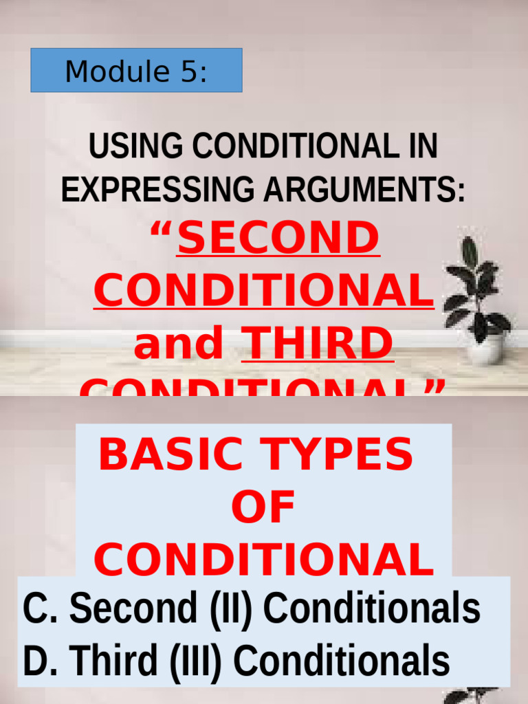 English 9 Q1 Module 5 Second and Third Conditionals | PDF