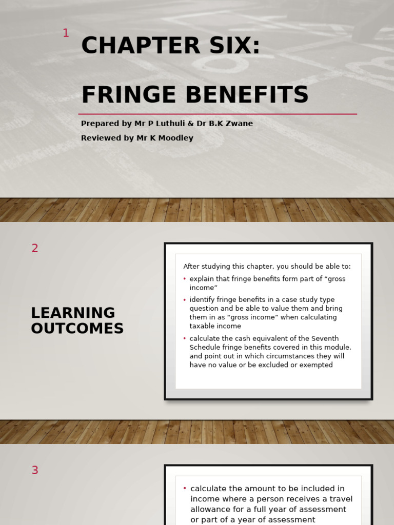 Chapter 6 Fringe Beneits | PDF | Interest | Employee Benefits