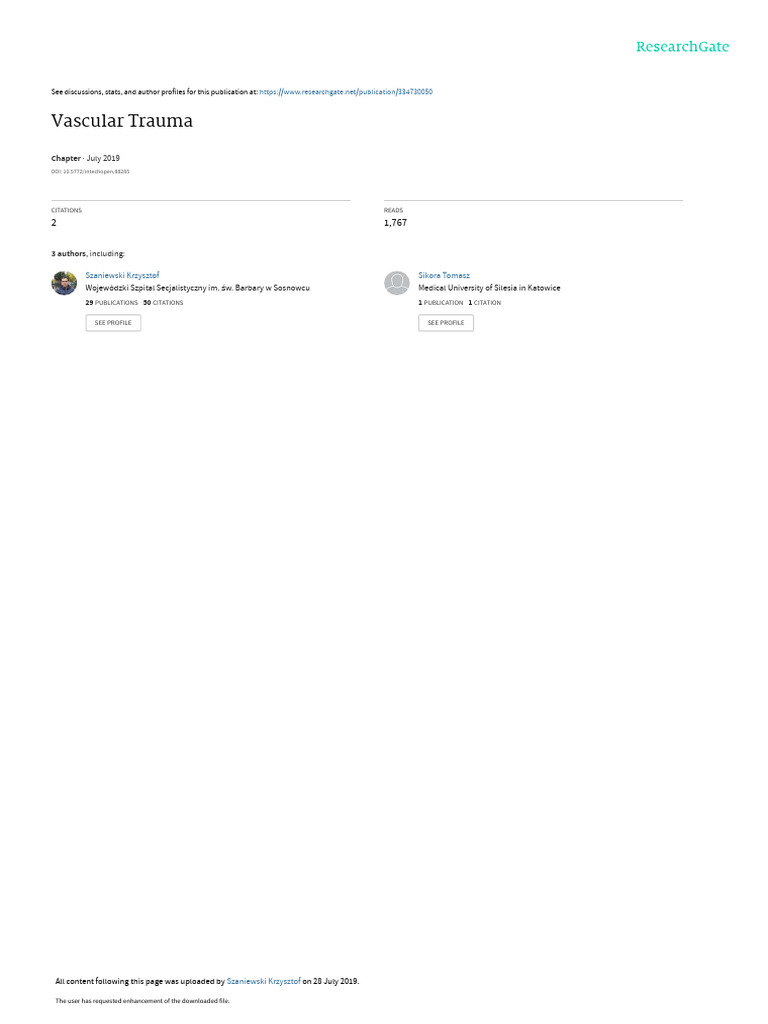 Vaskular Trauma | PDF