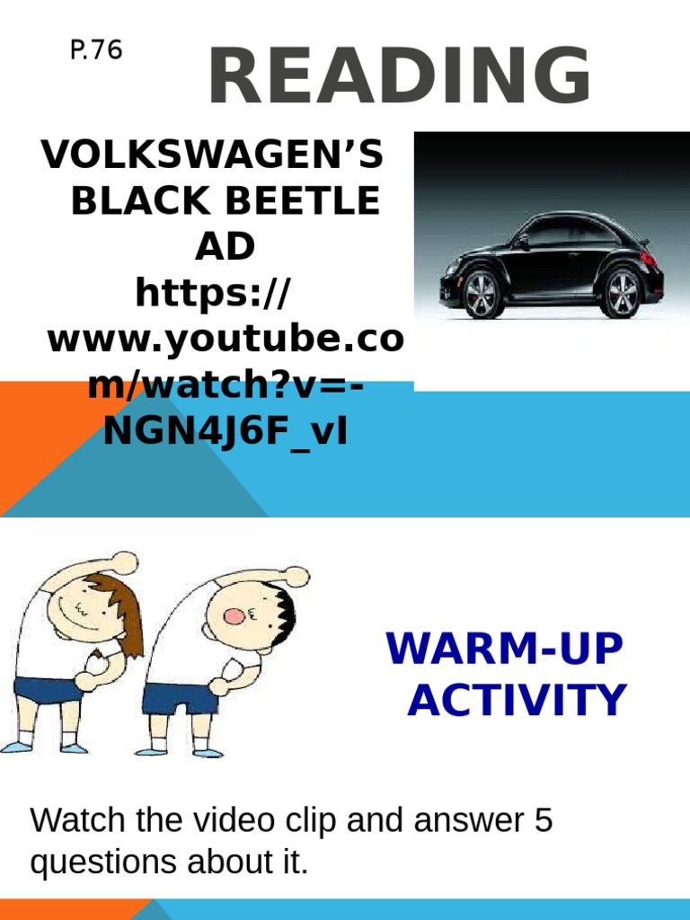 Sample Reading Unit 8 Volkswagen Beetle | PDF