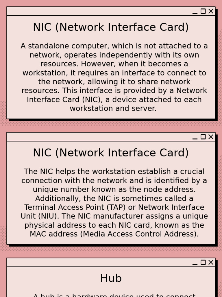NIC, Hub, Switch, Repeater | PDF