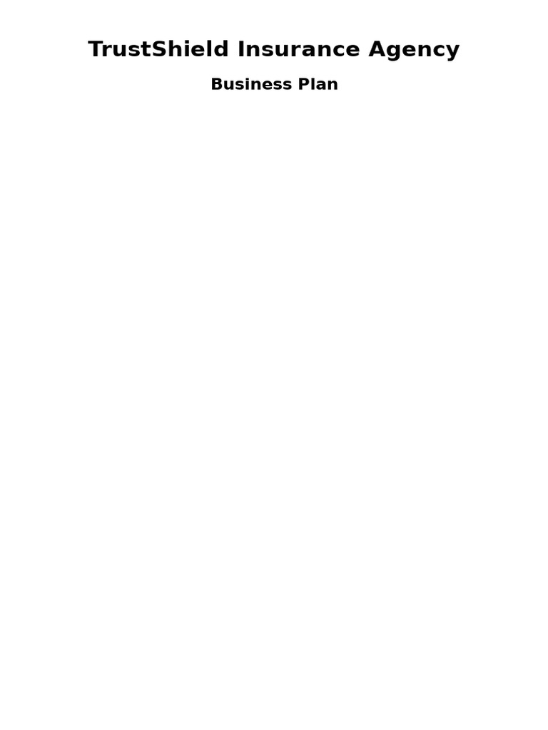 Insurance Agency Business Plan | PDF