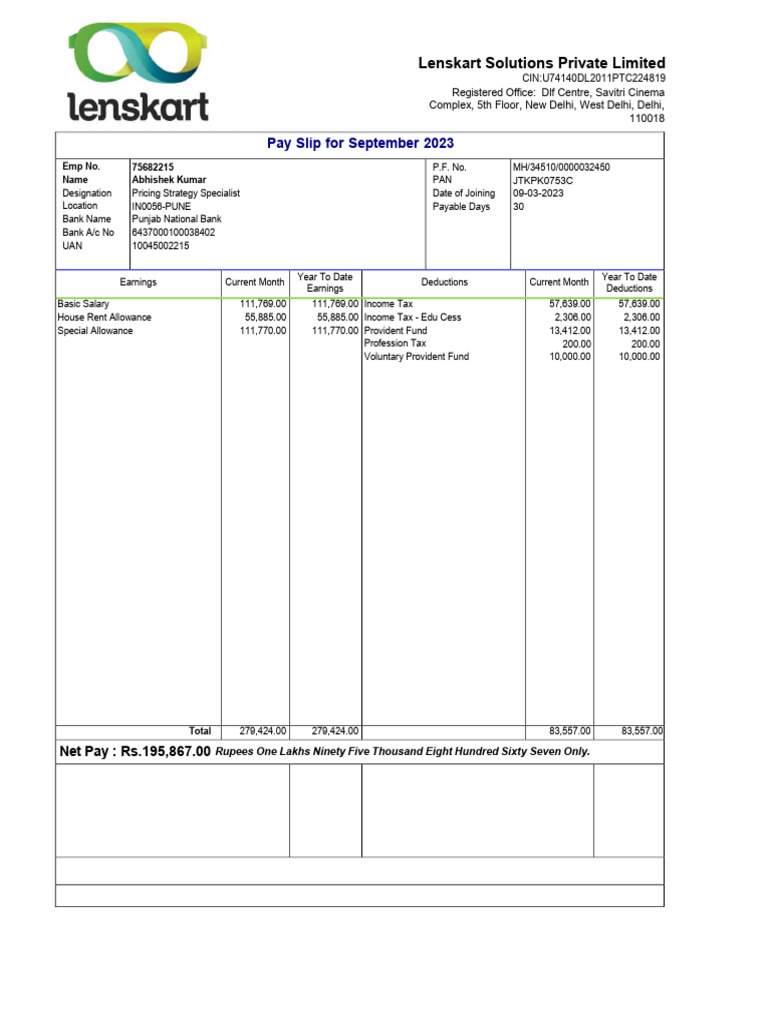 Pay Slips | PDF