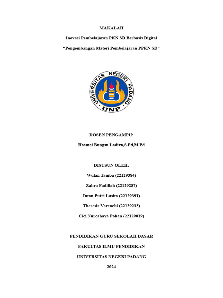 Makalah Kel 2 Inovasi PKN | PDF