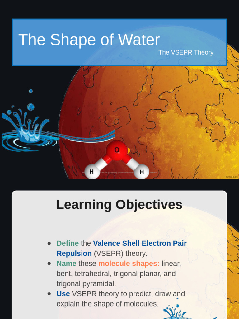 The Lewis Structure of Water Molecule | PDF