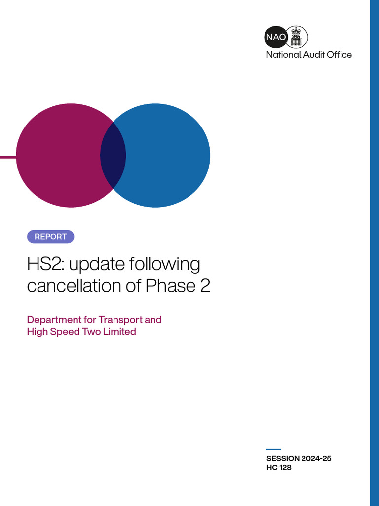 hs2 Update Following Cancellation of Phase 2 | PDF