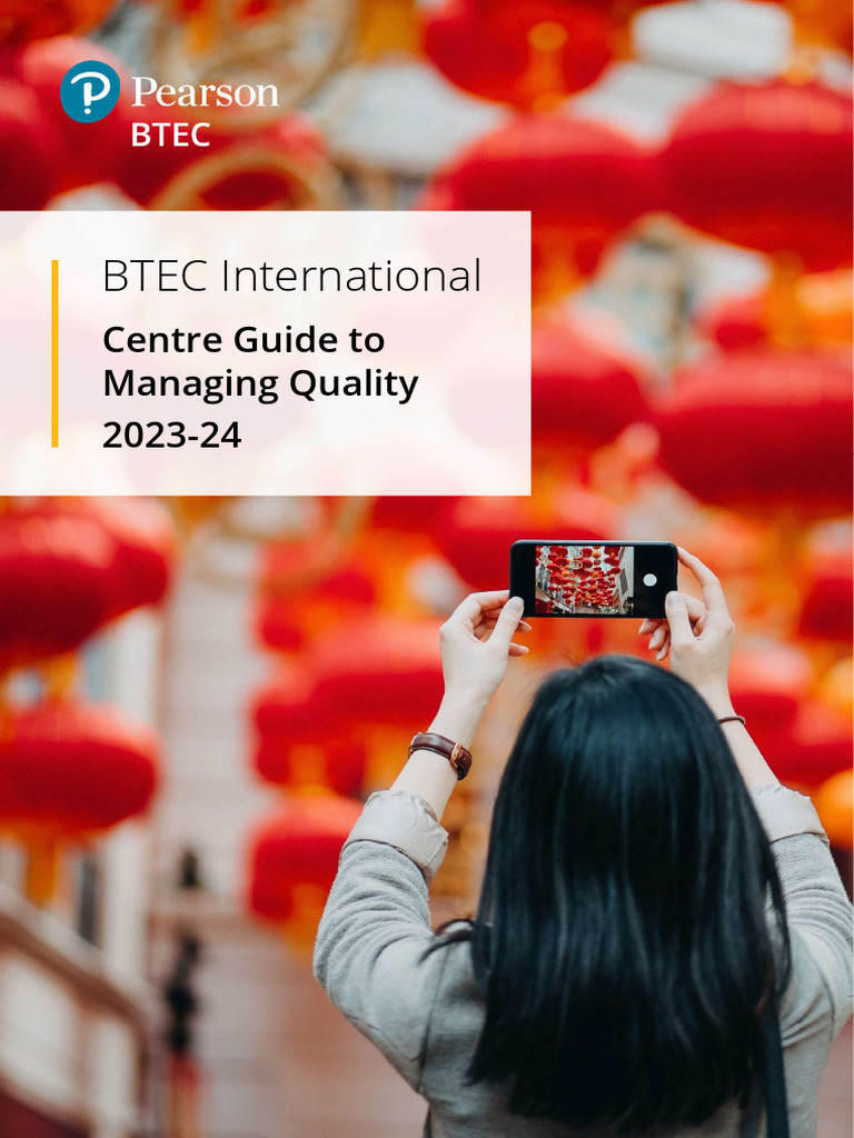 Btec International Centre Guide To Managing Quality | PDF