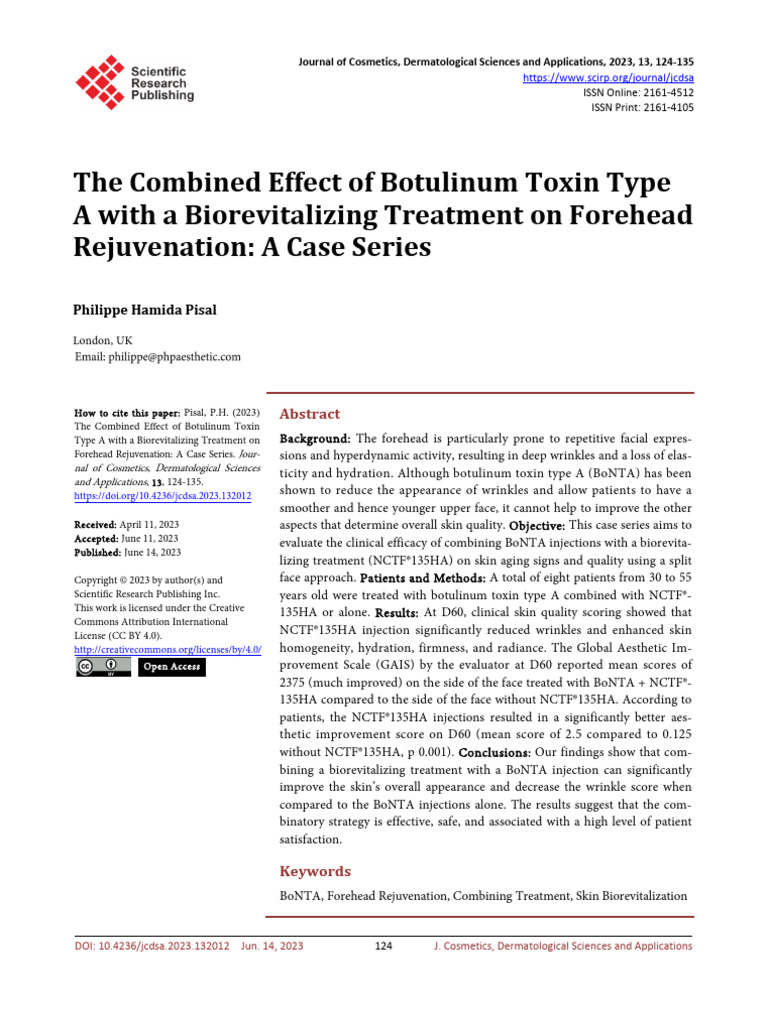 The Combined Effect of Botulinum Toxin Type A With | PDF