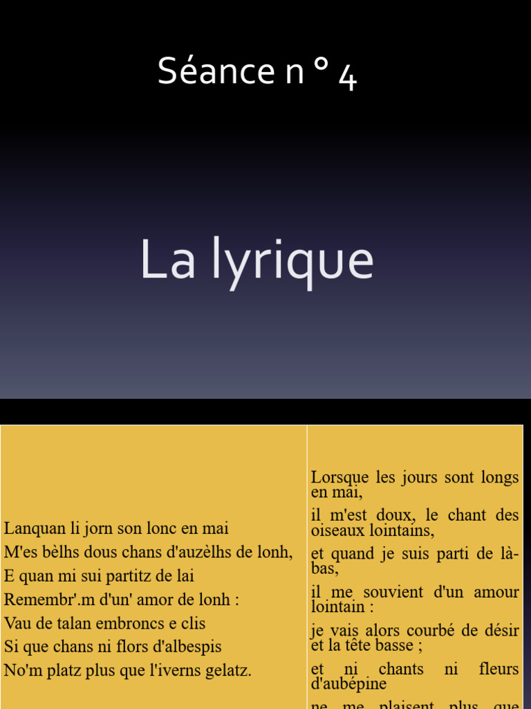 La Lyrique | PDF