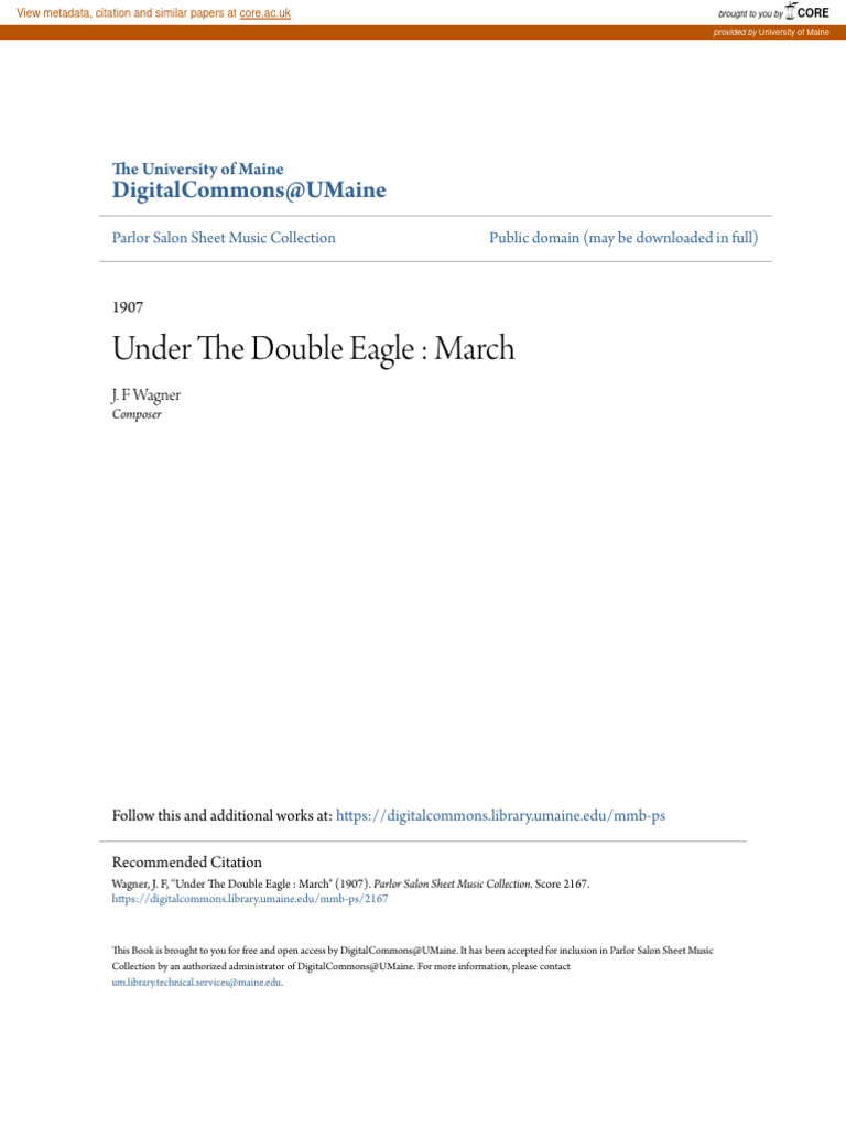 Under The Double Eagle March | PDF