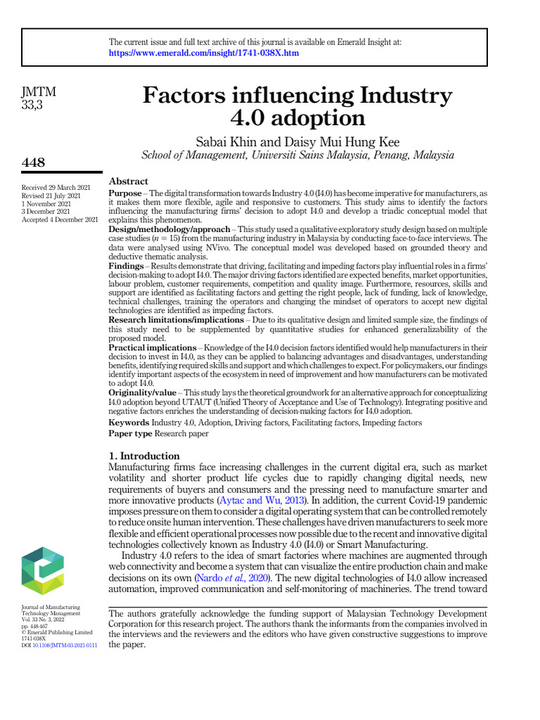 Factors Influencing Industry | PDF