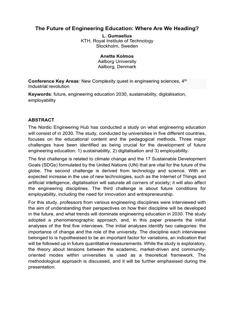 SEFI2019 EE2030 20190802 Final | PDF