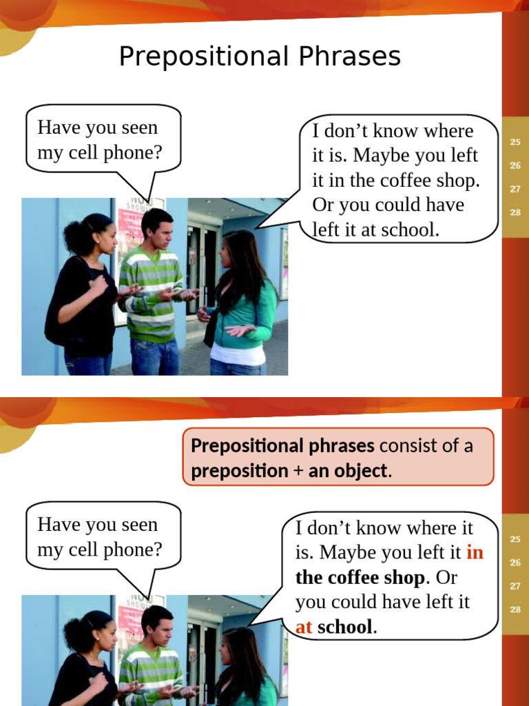 BK 2 Unit 25 To 28 Prepositional Phrases | PDF