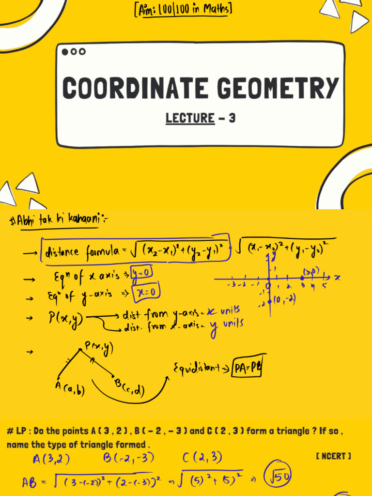 Coordinate Geometry - 3 | PDF