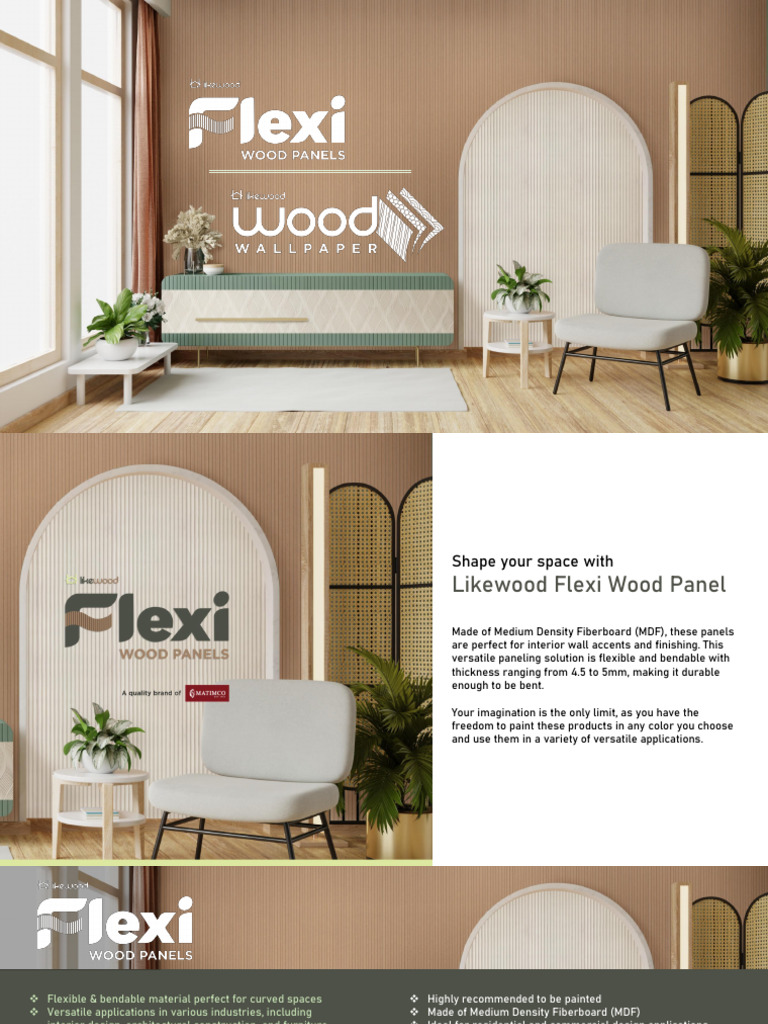 LW Flexi Wood Panels & Wood Wallpaper Product Deck | PDF