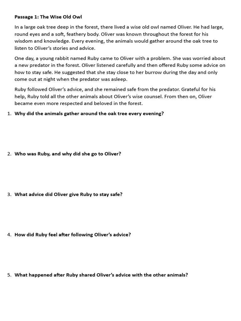 Eng Comprehension | PDF