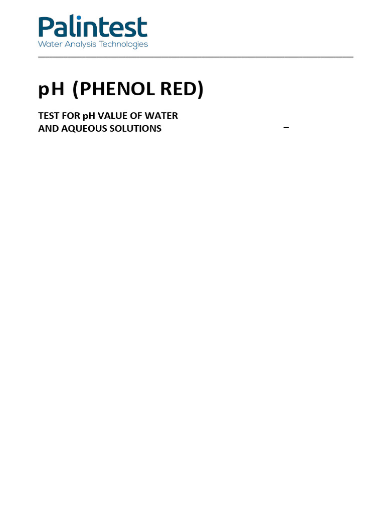 Phot.27.AUTO PH Phenol Red v2 | PDF